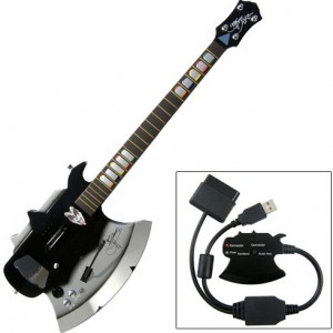 La «guitarra-hacha» de Gene Simmons para Rock Band y Guitar Hero – PixFans